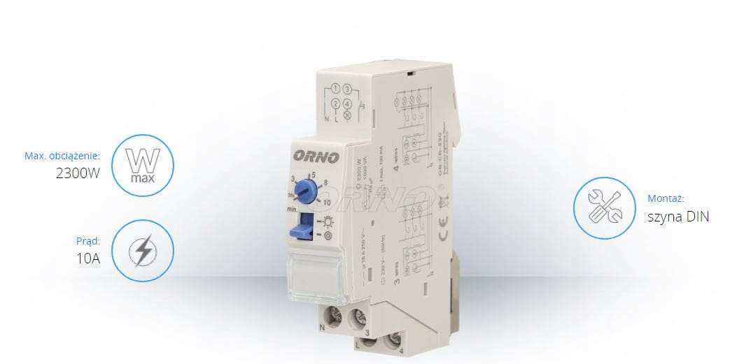 Orno OR-CR-230 automat czasowy wyłącznik Orno- Wideodomofon